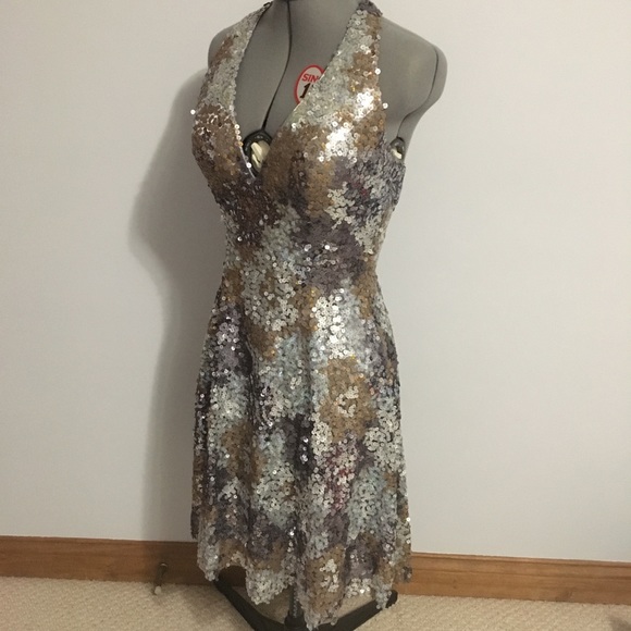 Alfred Angelo | Dresses | Alfred Angelo Metallic Sequin Prom Dress ...